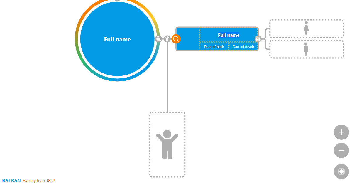 Buttons - Family Tree JS 2