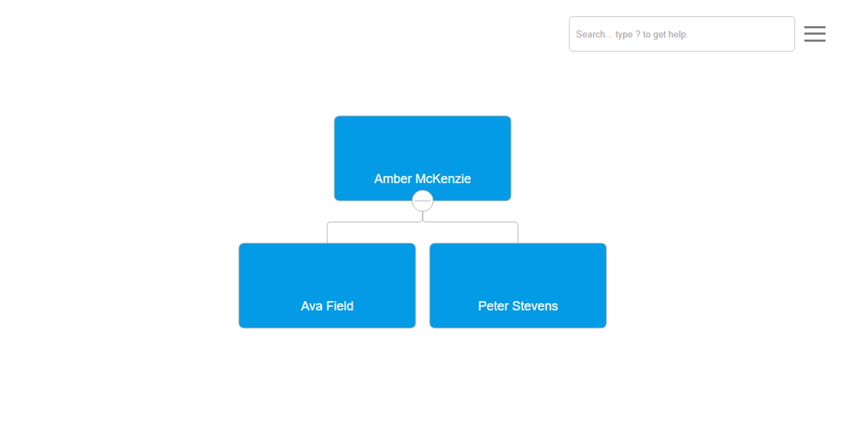 Dark Mode Toggle Use menu option to toggle - Light - OrgChart JS