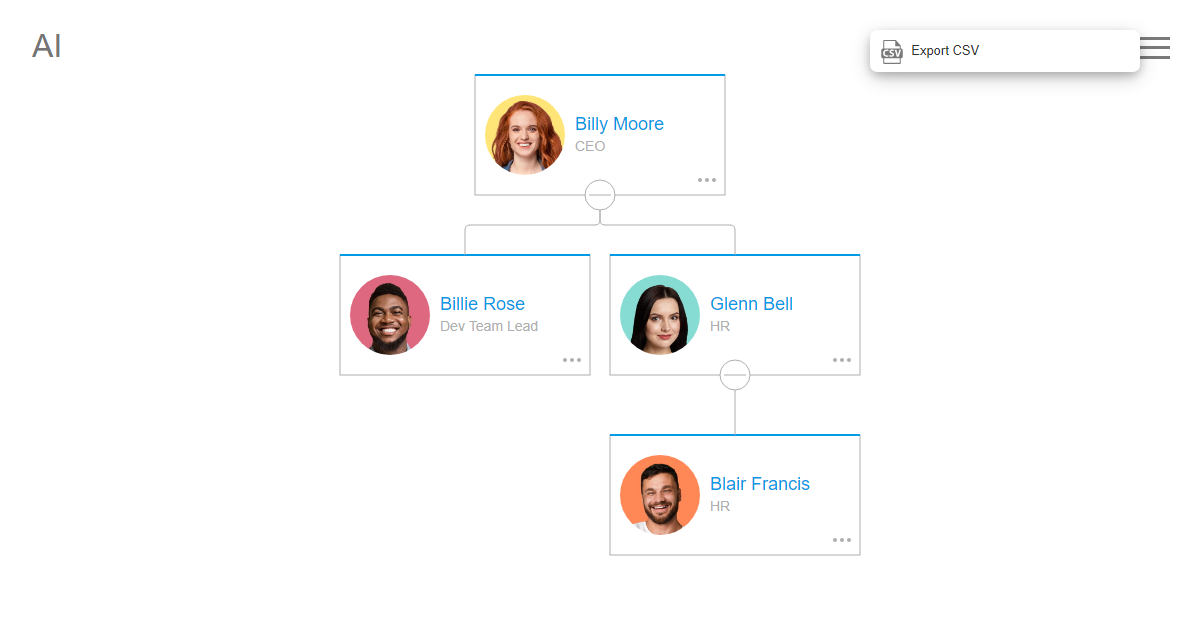 Export to CSV - OrgChart JS
